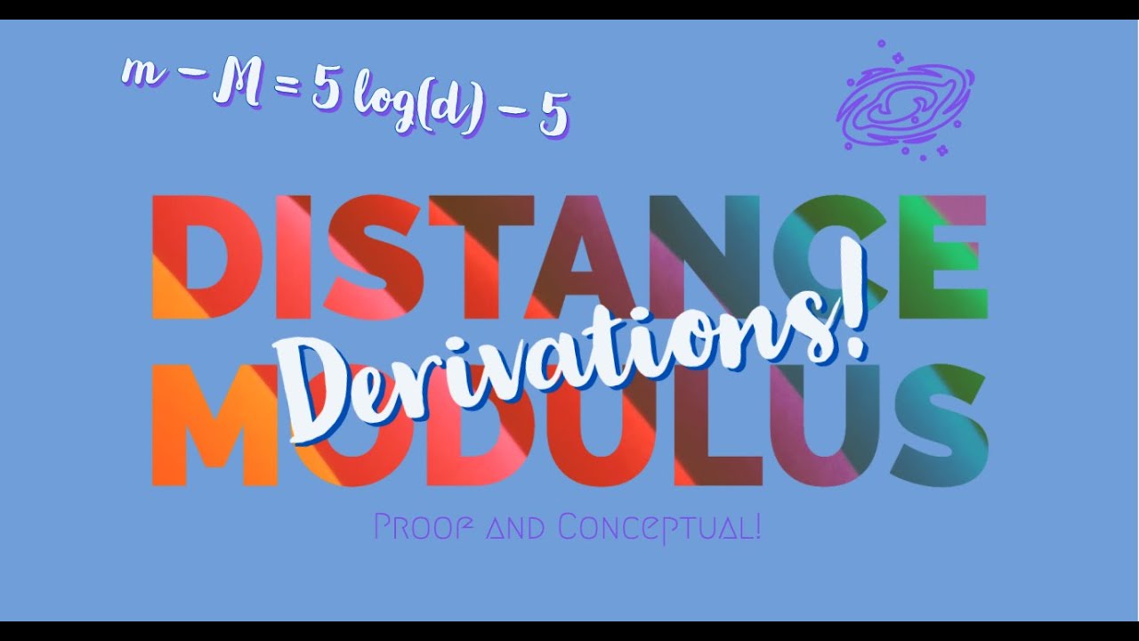 Distance Modulus - Derivation! - YouTube