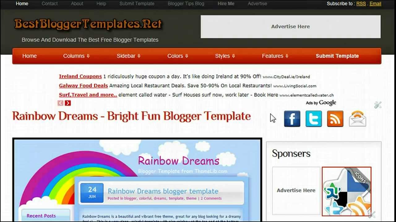 Internet Explorer Tutorial Download And Use A Custom Blogger Template ...