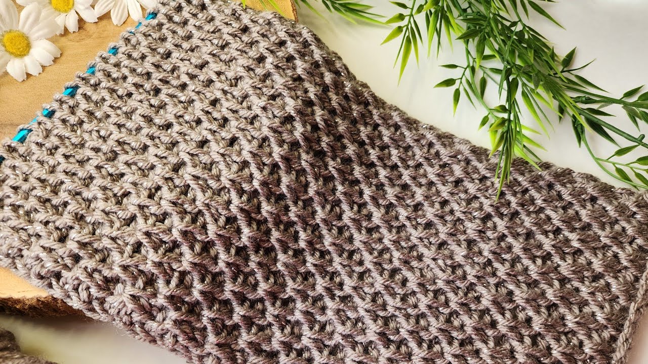 Radiant Reversible Tunisian Stitch ~ Graceful Glamour for Scarves, Shawls, and Beyond - YouTube