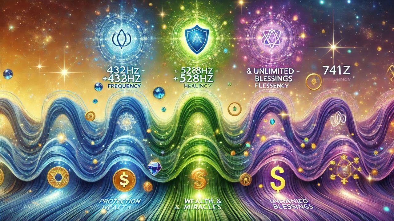 432Hz +528 Hz+ 741 Hz ~Protection, Wealth, Miracles & Unlimited ...