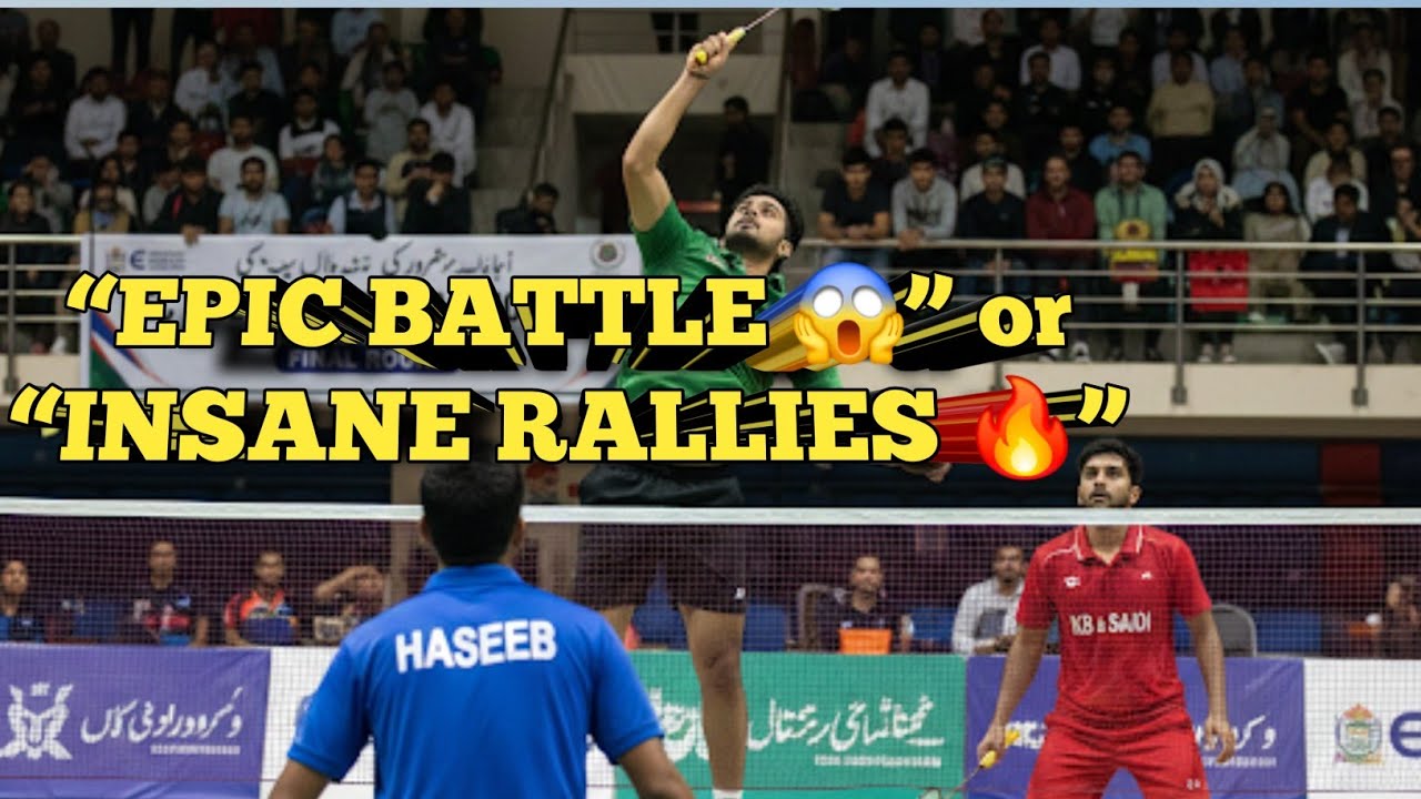 Epic Badminton Battle 🏸 | GM & Haseeb vs KB & Saadi | Must Watch! - YouTube