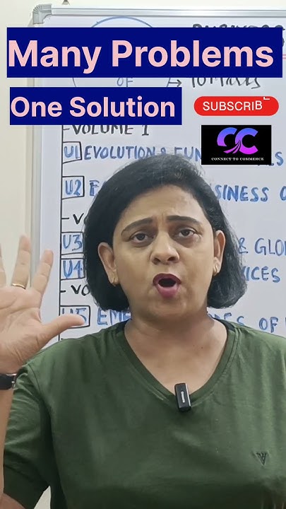 Many Problems - One Solution | #shorts #businessstudies #class11 - YouTube