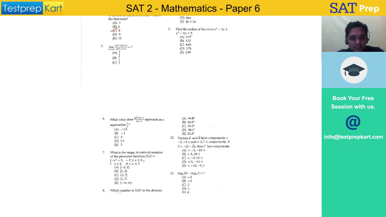 How to Ace Math level 2 in SAT Subject Test - YouTube