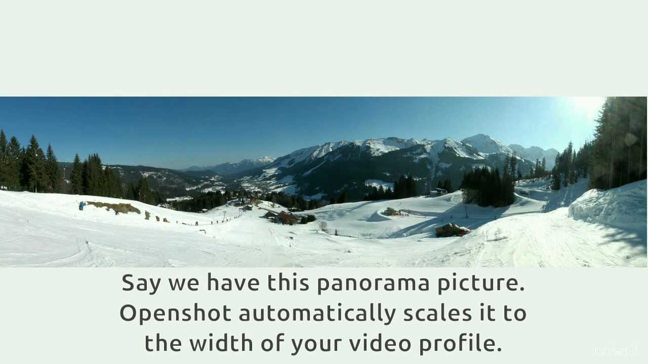 Openshot pan & zoom tutorial to animate a panoramic image - YouTube