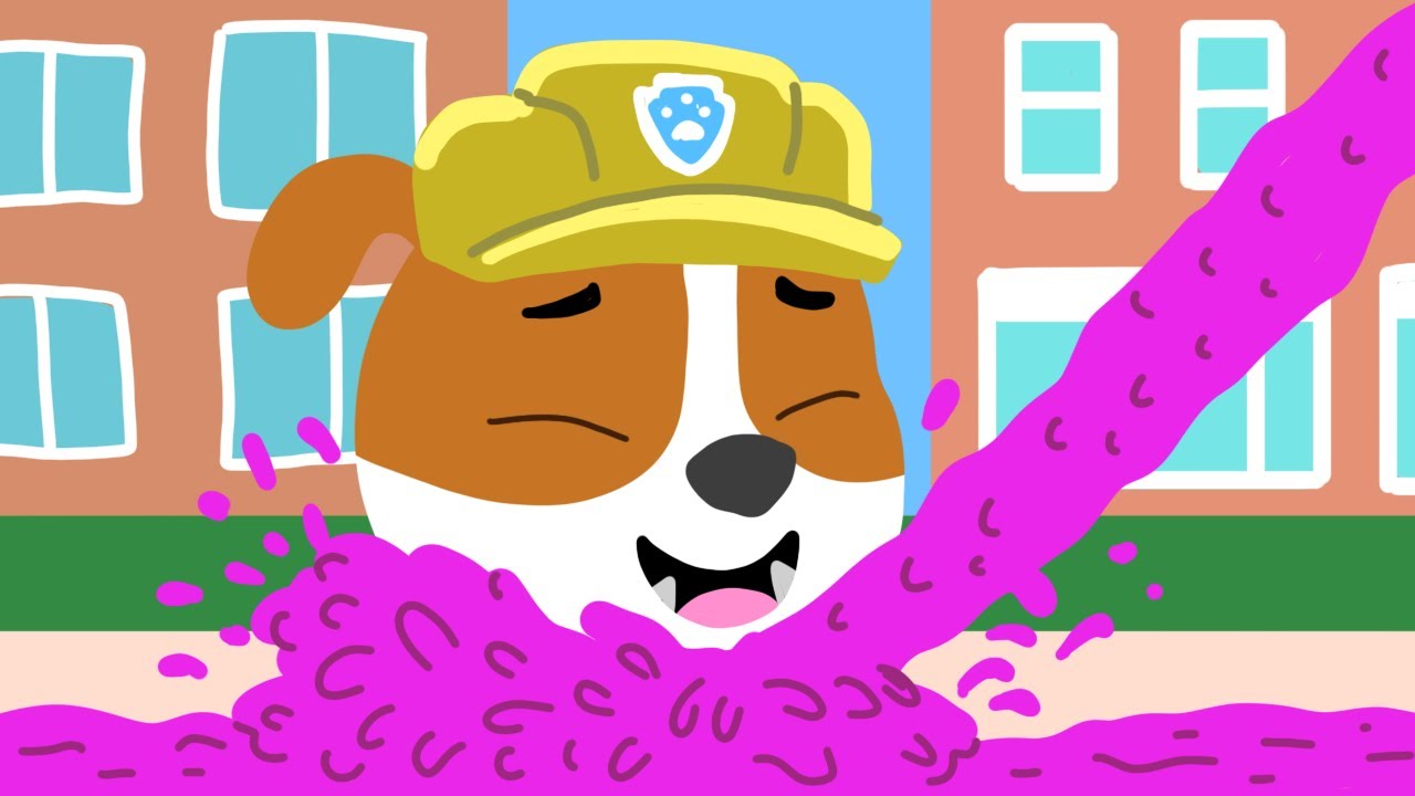 Rubble Eating Berry Explosion Nick Doodles - YouTube