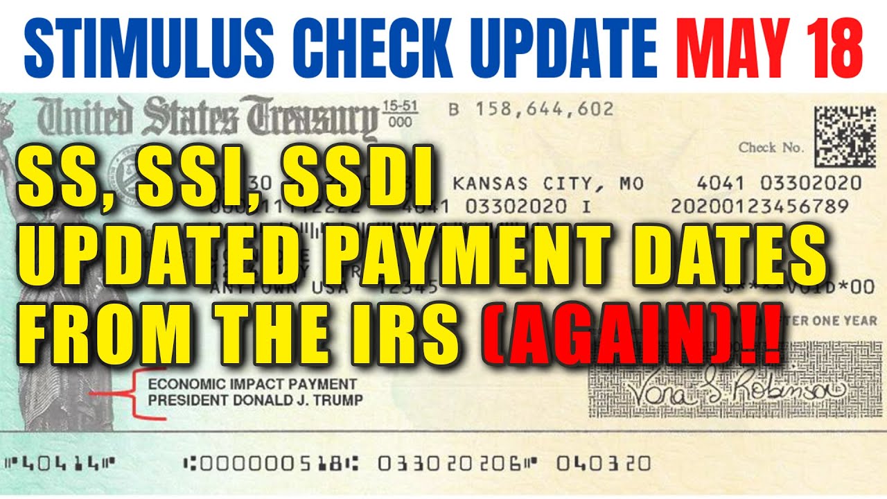 Stimulus Check Update: SS, SSDI, SSI (MUST WATCH) - YouTube