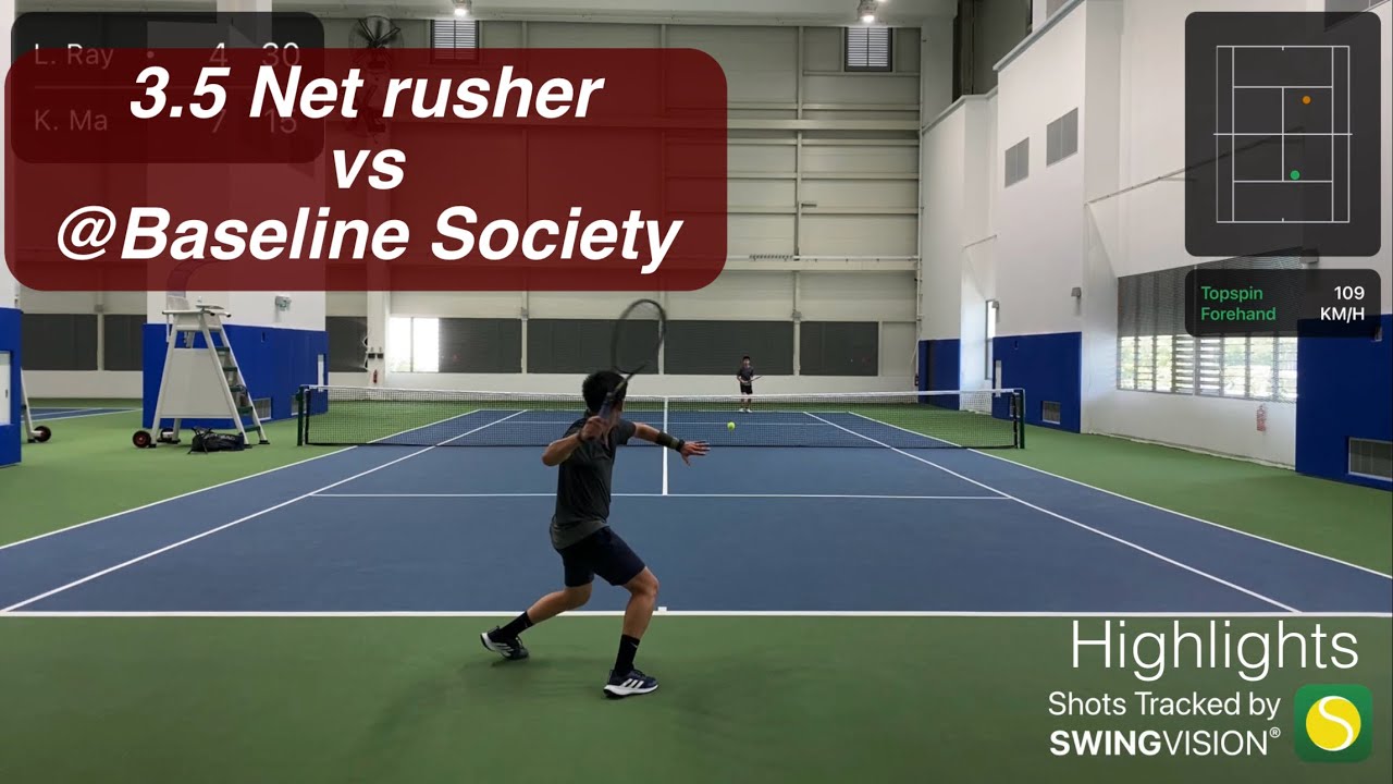 3.5 Net rusher Ray vs Baseline Ball Basher @BaselineSociety (Highlights ...