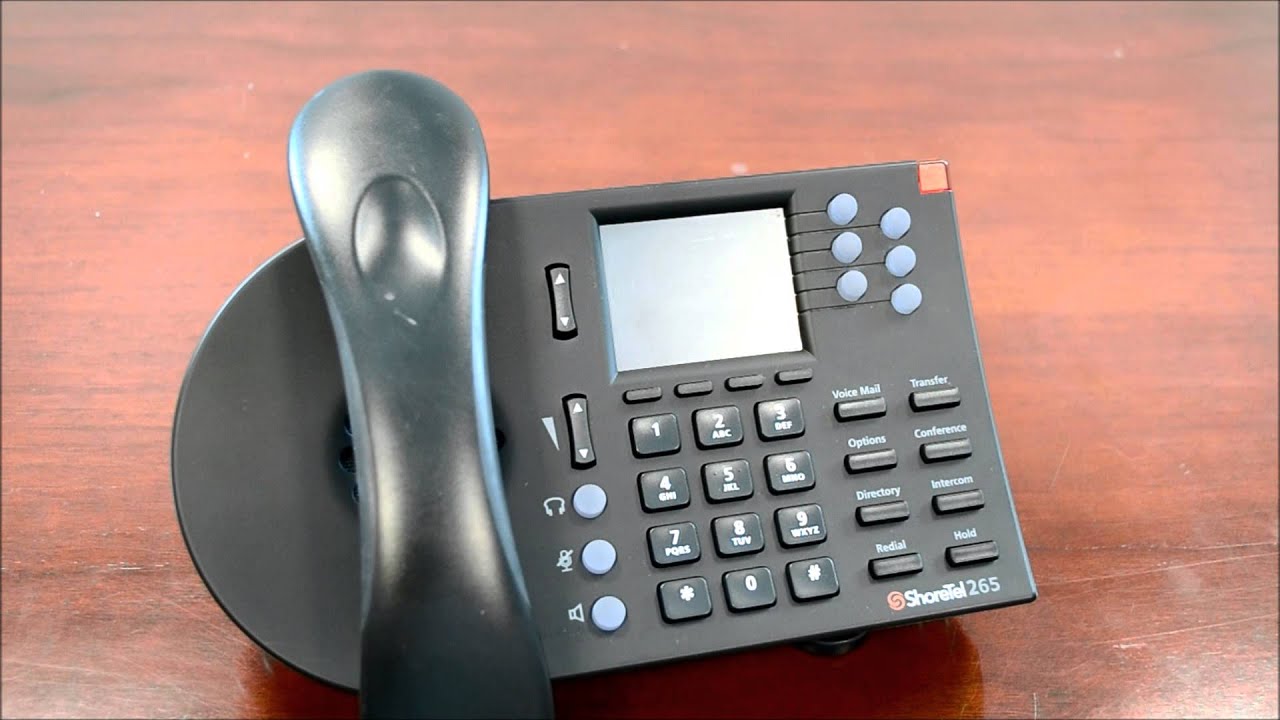 ShoreTel 265 Phone Introduction - YouTube