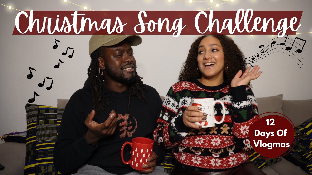 Guess the CHRISTMAS SONG Challenge 🎄🎤 | 12 Days of Vlogmas - YouTube