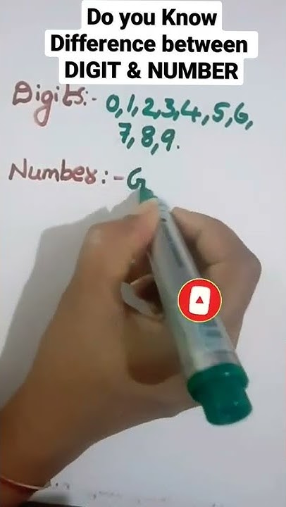ll Do you know the Difference between DIGIT & NUMBER ll DIGIT & NUMBER ...