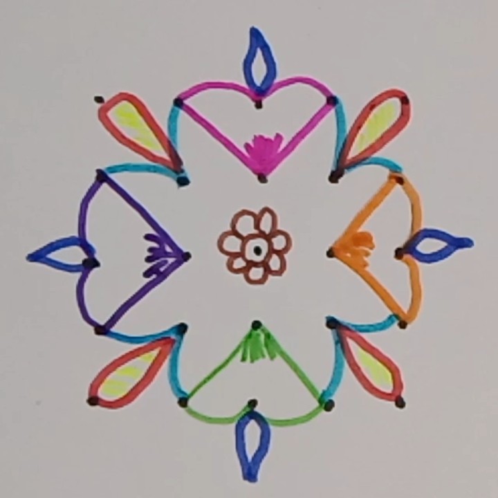 🔥 saturday evening special rangoli #traditional #rangolidesigns #kolam ...