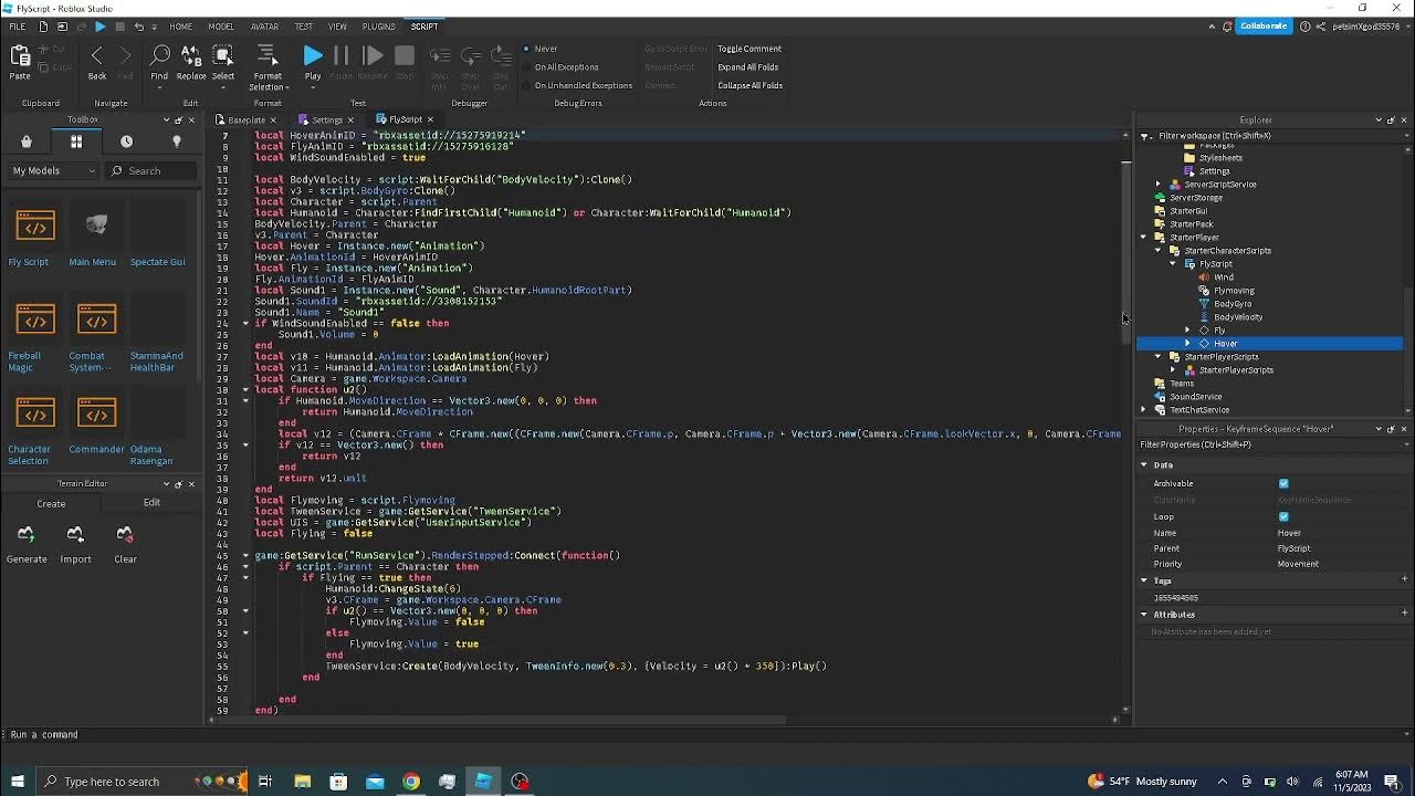 fly script tutorial (roblox studio) - YouTube