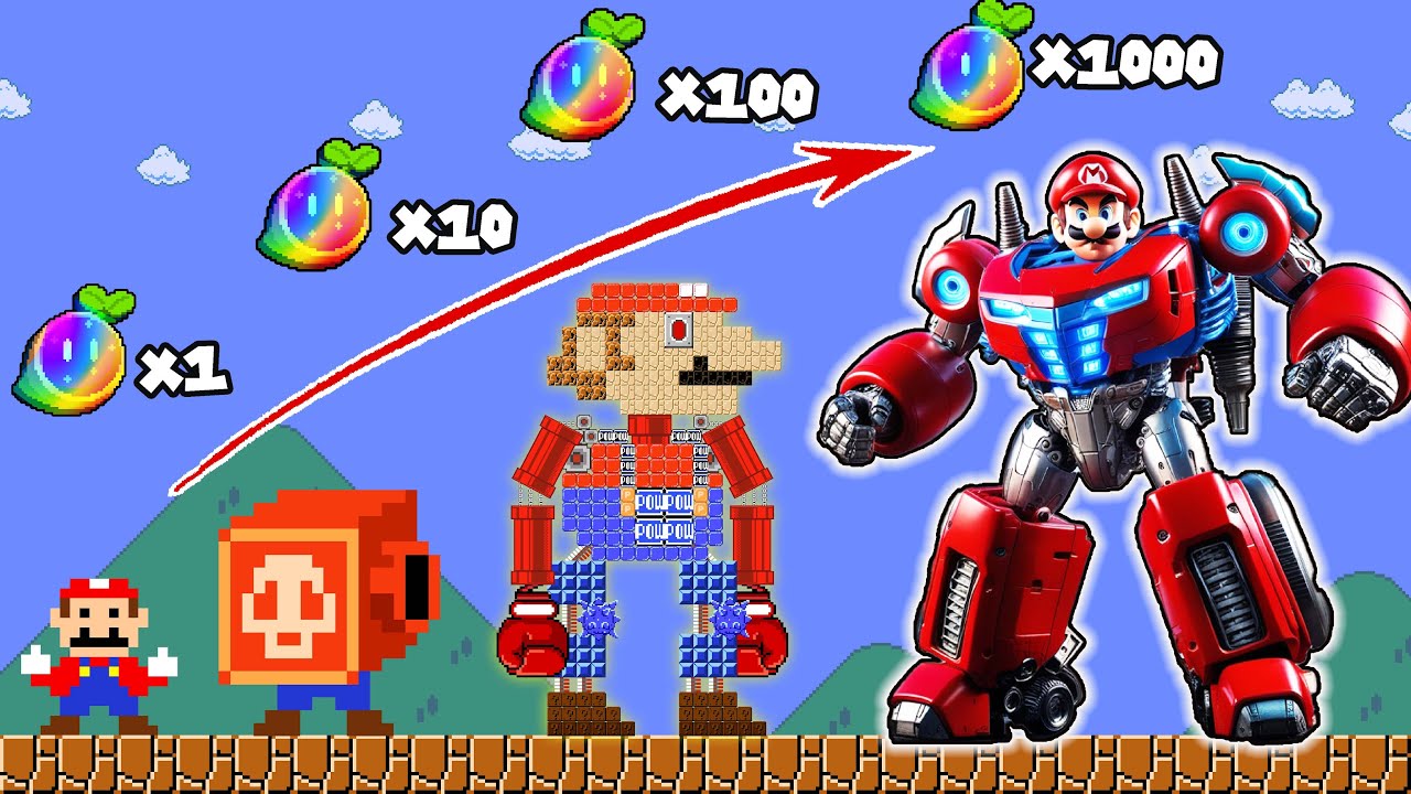 Super Mario Bros. But Every Seed Makes Mario Become ROBOT | God Mario ...