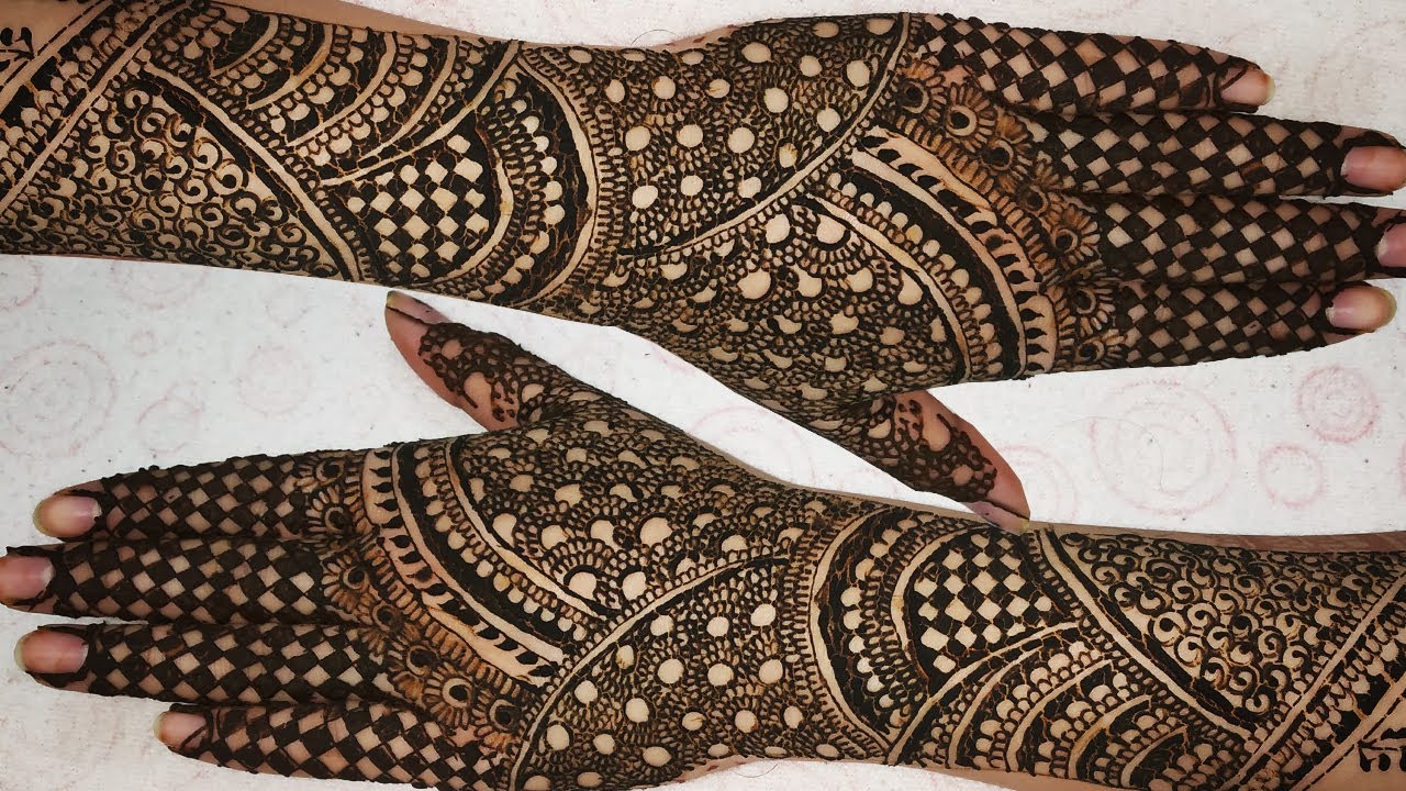 Heavy Mehndi Design for Back Hand | Mehandi Ke Design | Full Hand ...