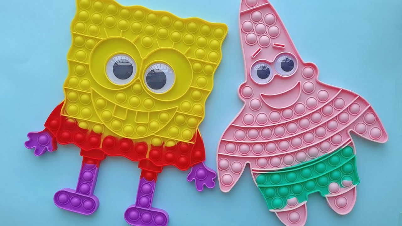 SpongeBob Pop It & PatrickStar Pop It Unboxing - YouTube