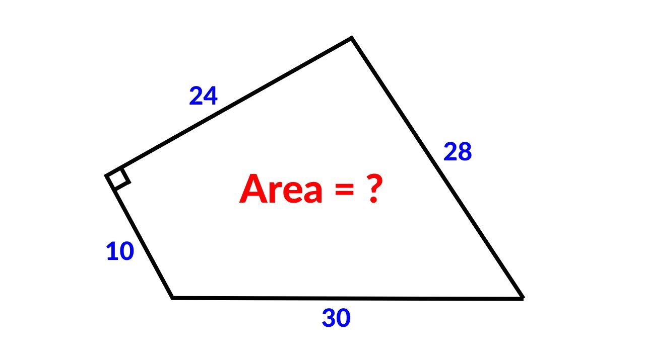 A Nice Geometry Problem | Find the area of the quadrilateral - YouTube