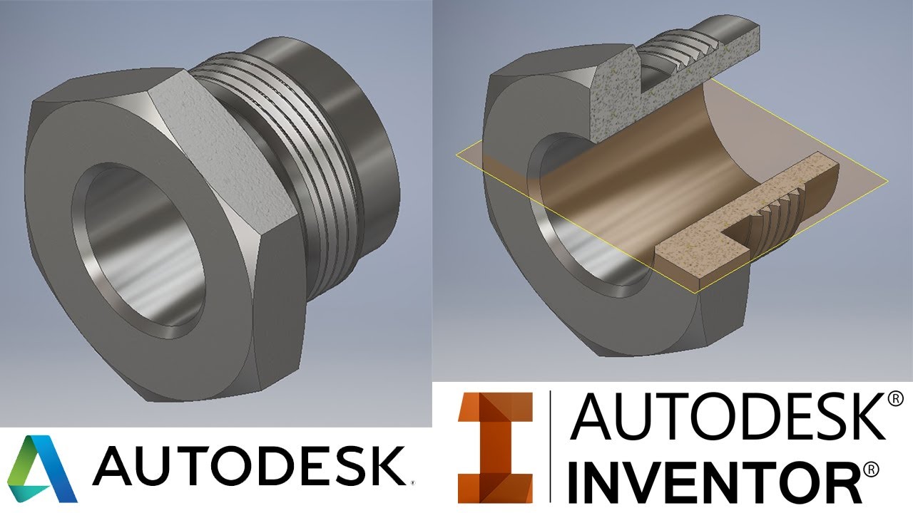 Perno Perforado (Bolt) - Autodesk Inventor 2020 - Tutorial (Español ...