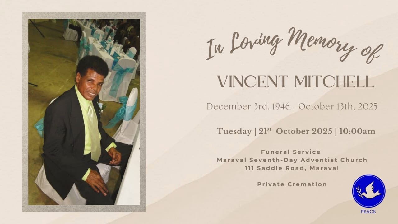 Funeral Tribute Service Of Vincent Mitchell - YouTube