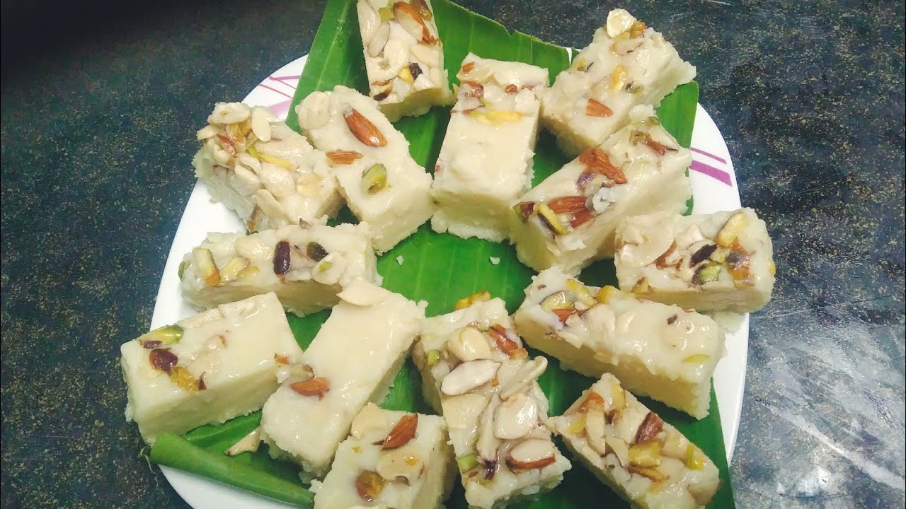 Summer healthy వెన్నిలా ఐస్ క్రీమ్ బర్ఫీ|| vennilla ice cream Barfi ...