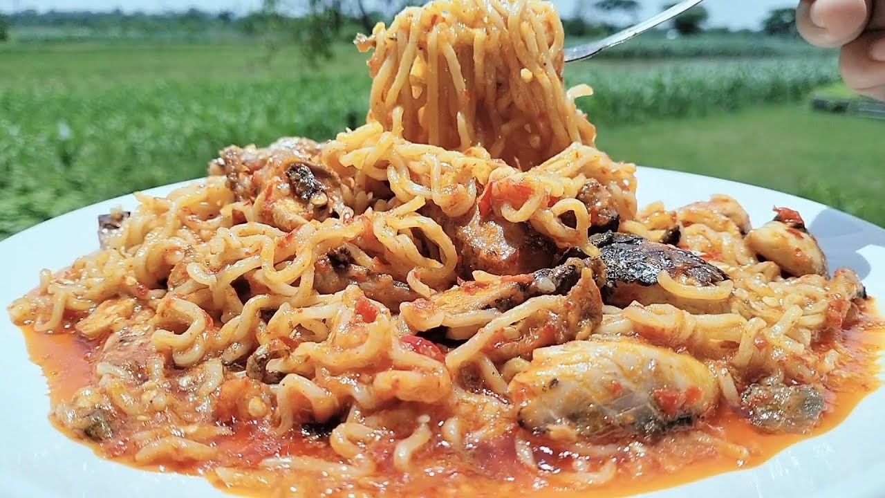 CARA MASAK MIE IKAN LAUT PEDAS || RESEP MIE PEDAS IKAN LAUT ...
