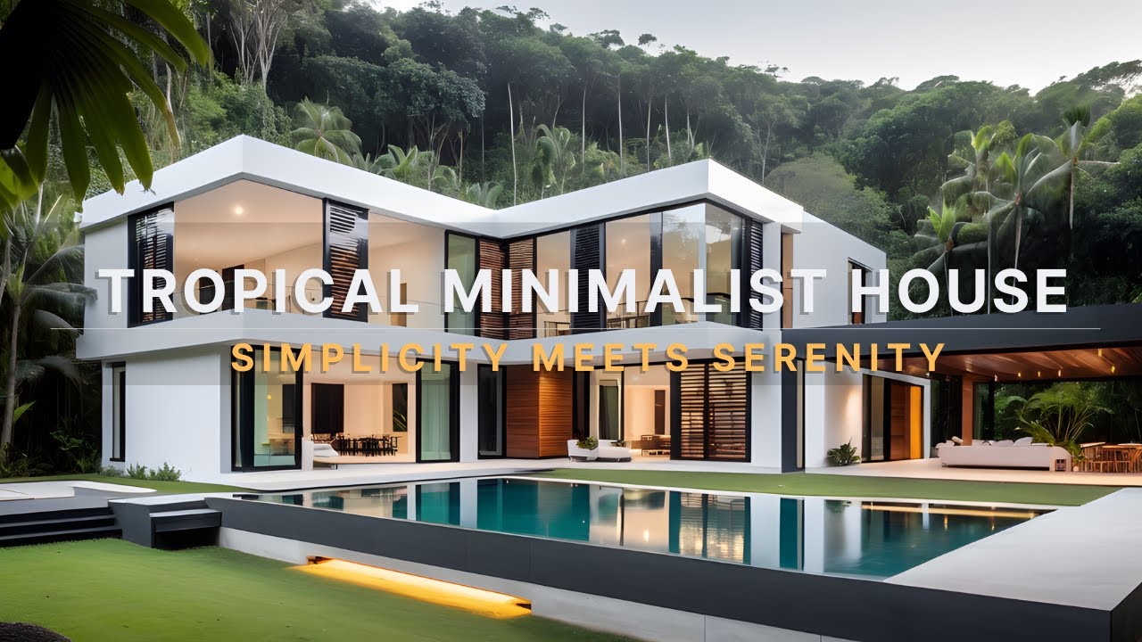 Tropical Minimalist House Design: Where Simplicity Meets Serenity - YouTube