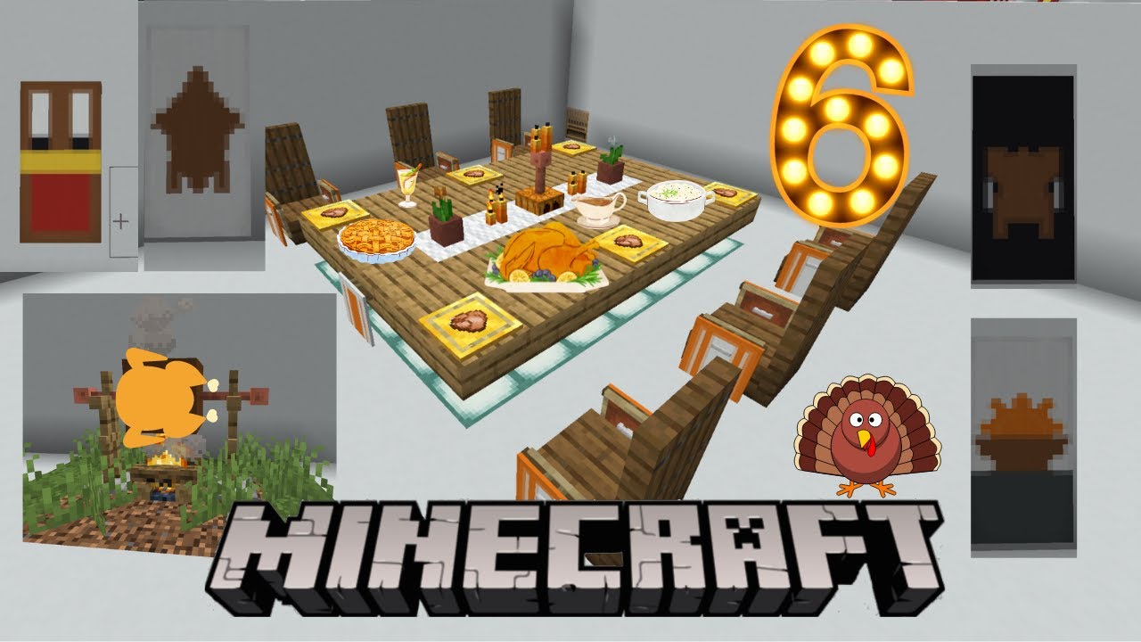 Minecraft: 6 Thanksgiving Ideas - YouTube
