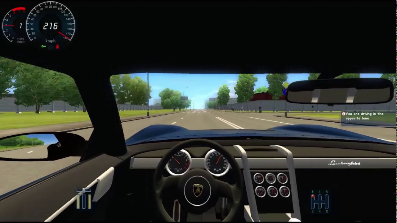 City car driving lamborghini speed test (TCH Elka ) - YouTube