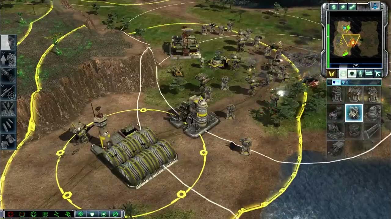 CNC 3 TW Tiberium Essence v1.6 mod GDI vs 2 Brutal AIs - Rusher (Nod) - YouTube