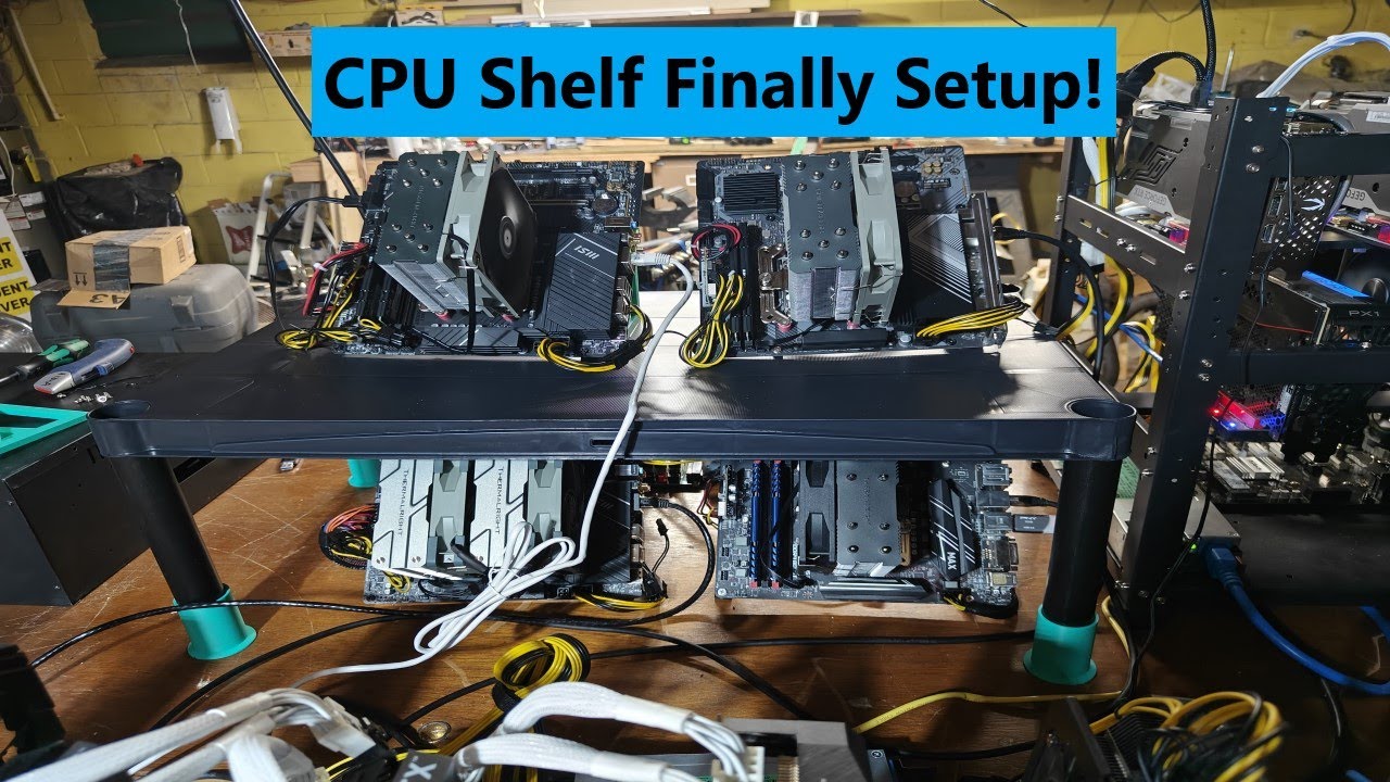 Finally Added Shelf for CPU Rigs | Adding Another 7950x3D Soon! - YouTube
