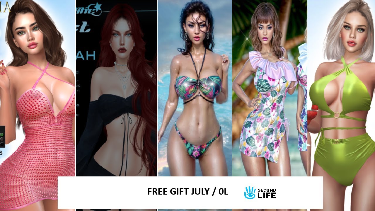 FREE GIFTS / JULY 2024/ SECOND LIFE / STORES COMPILATION - YouTube