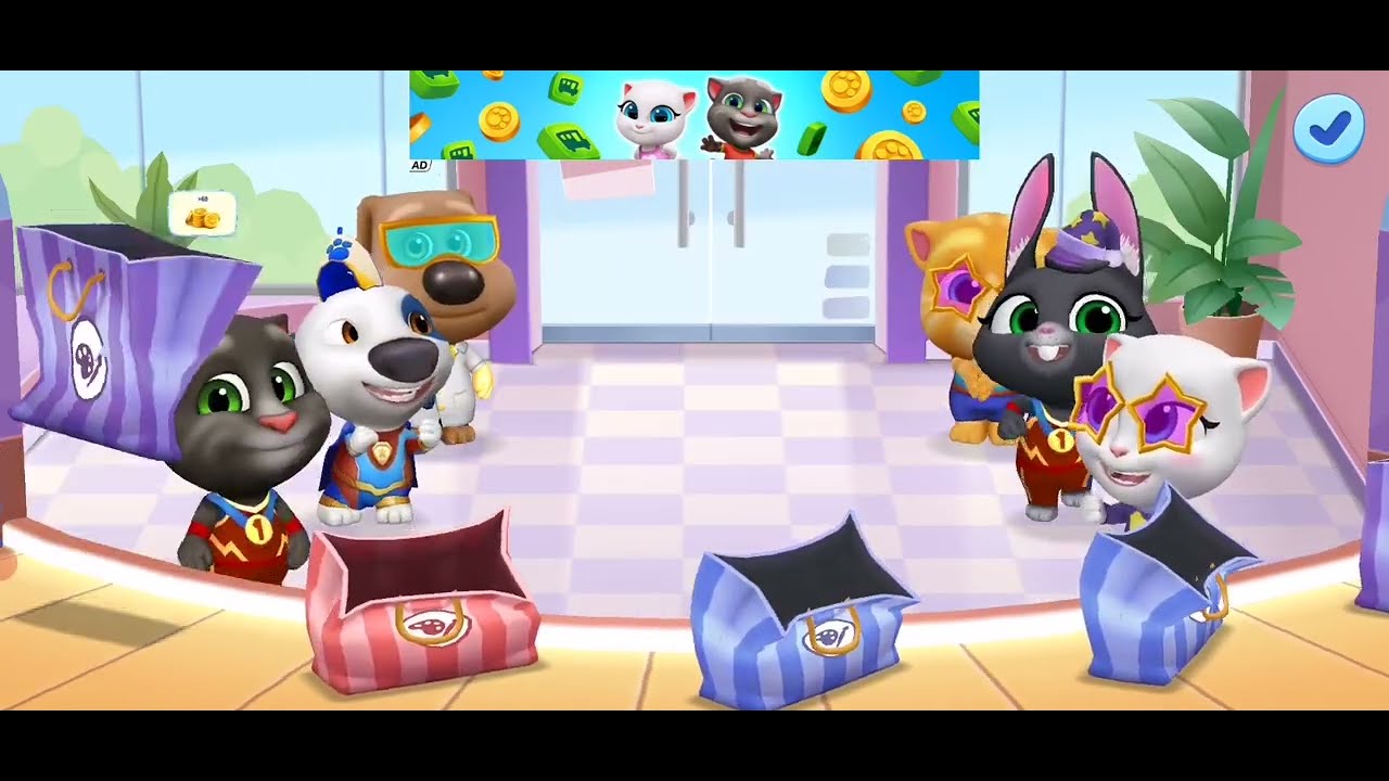 my talking tom friends|video game |cartoon video#SkGamecat - YouTube