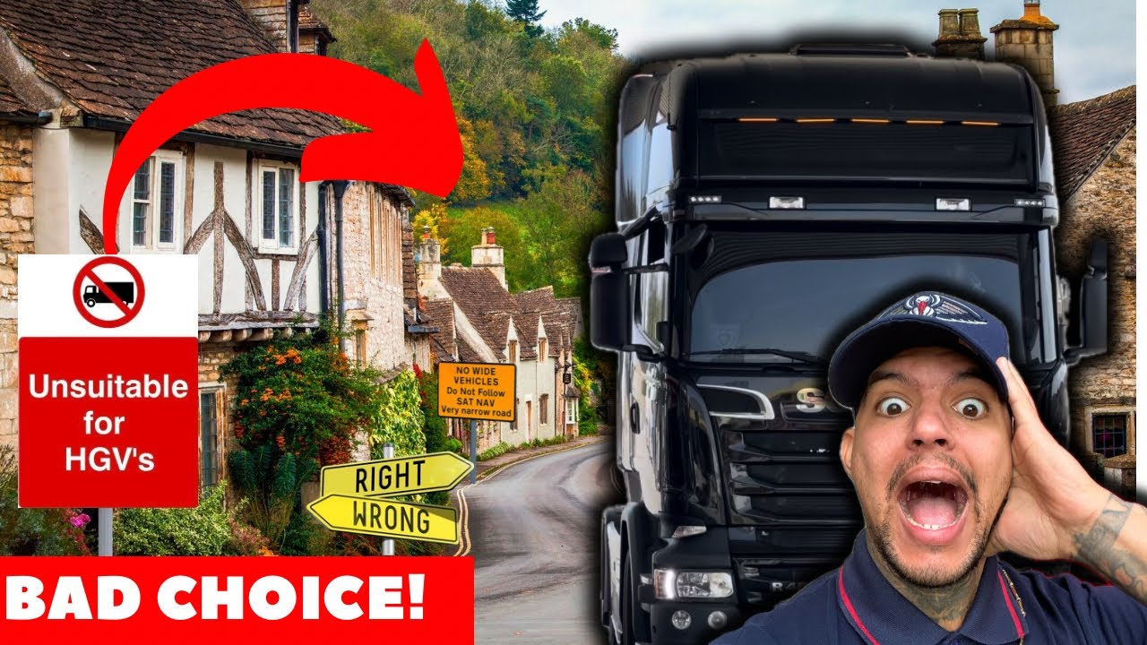 Trapped in a 7.5 Ton Restricted Village in a HGV TRUCK - Part 1 - YouTube