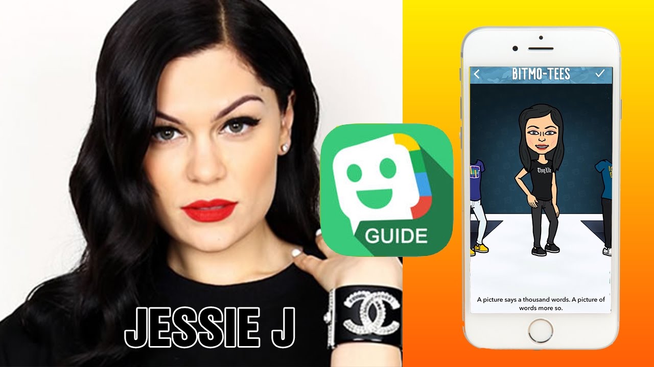 Tutorial for Bitmoji: How to create avatars: Jessie J - YouTube