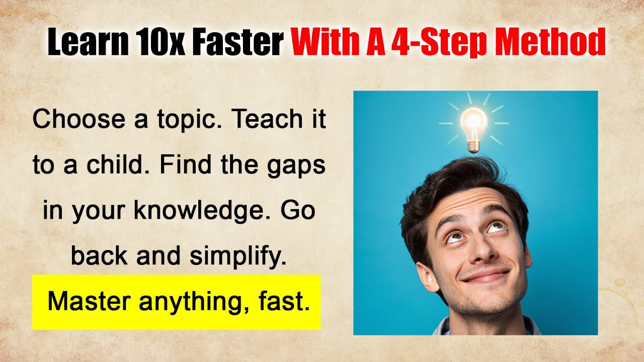 The 4-Step Method Geniuses Use to Learn 10x Faster - YouTube