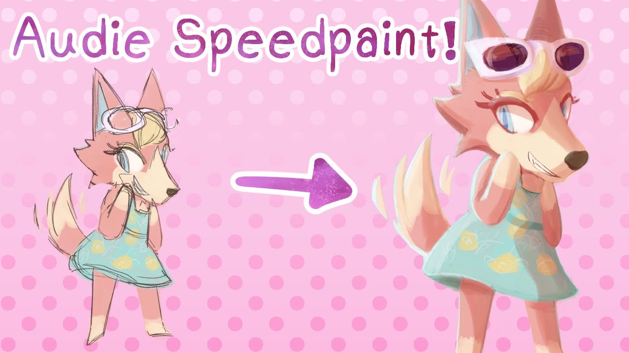 Animal Crossing Audie Timelapse! - YouTube