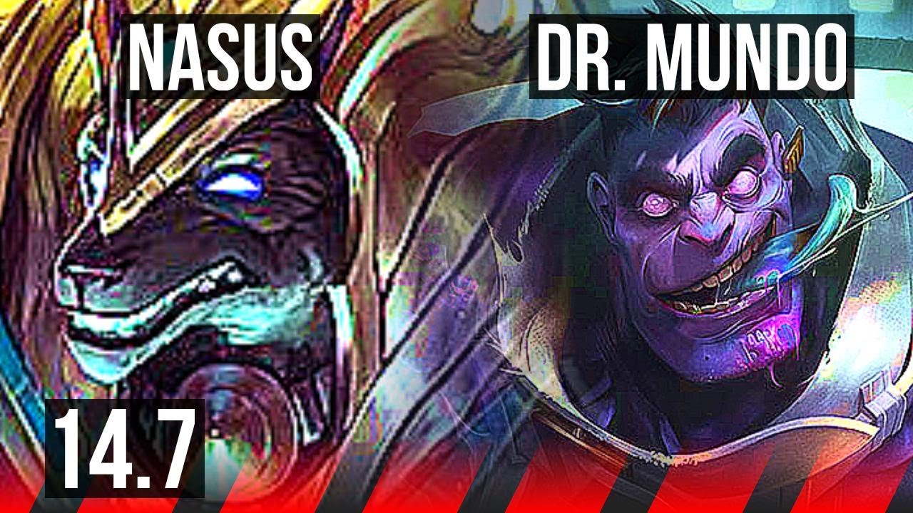 NASUS vs MUNDO (TOP) | 35k DMG, 500+ games | KR Diamond | 14.7 - YouTube