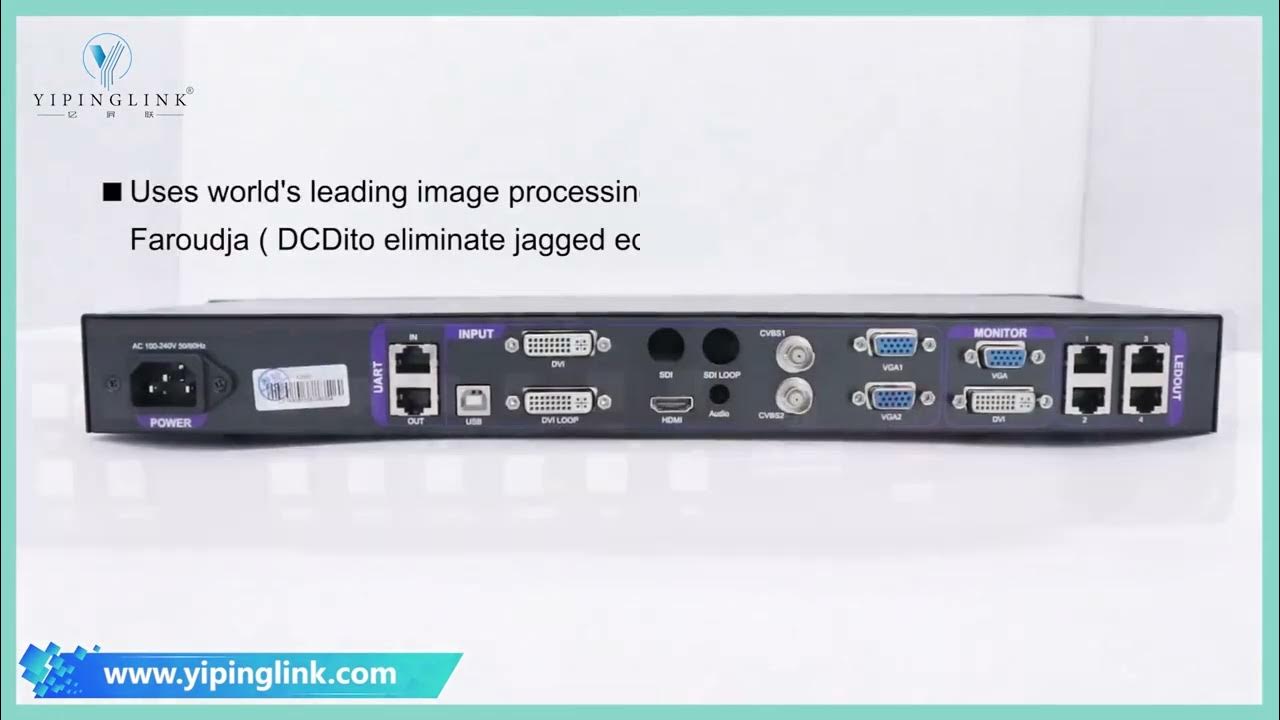 LINSN X2000 led video wall HD video processor scaler and splicer for big led screen - YouTube