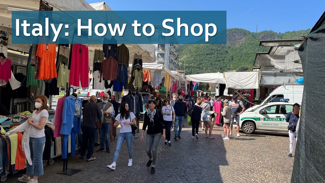 How to Shop in Italy (Fare Shopping) - YouTube