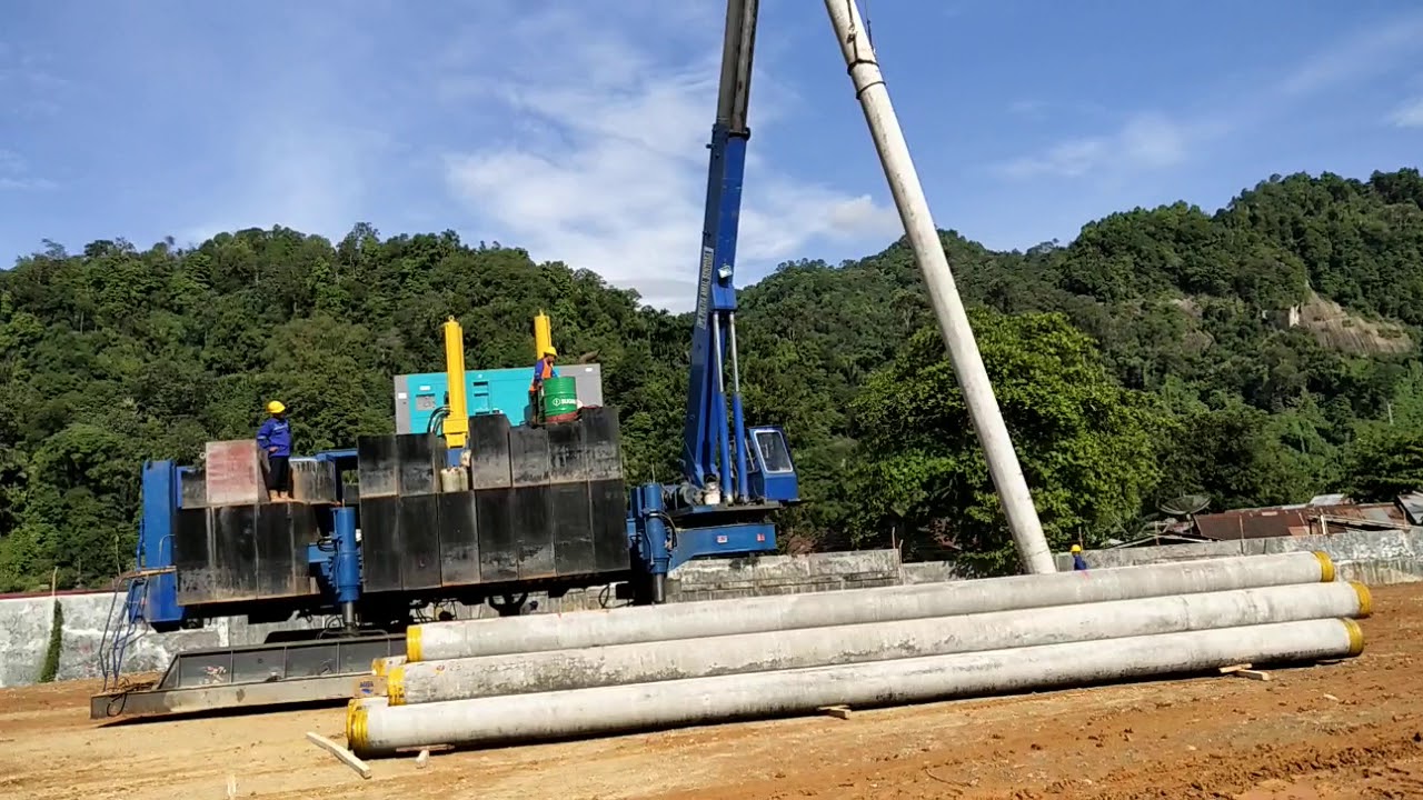 HSPD 420 PEMANCANGAN PILE PERTAMA - YouTube