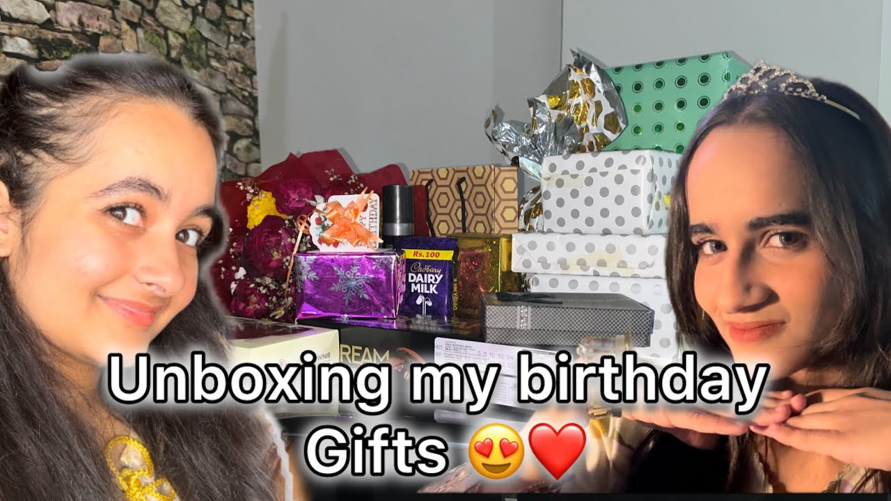 Unboxing all the gifts my friends gave me on my birthday ️😍 - YouTube