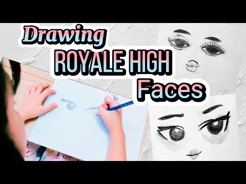 Sketch /Drawing ROYALE HIGH FACES /ROBLOX / Easy Sketch or Drawing for ...