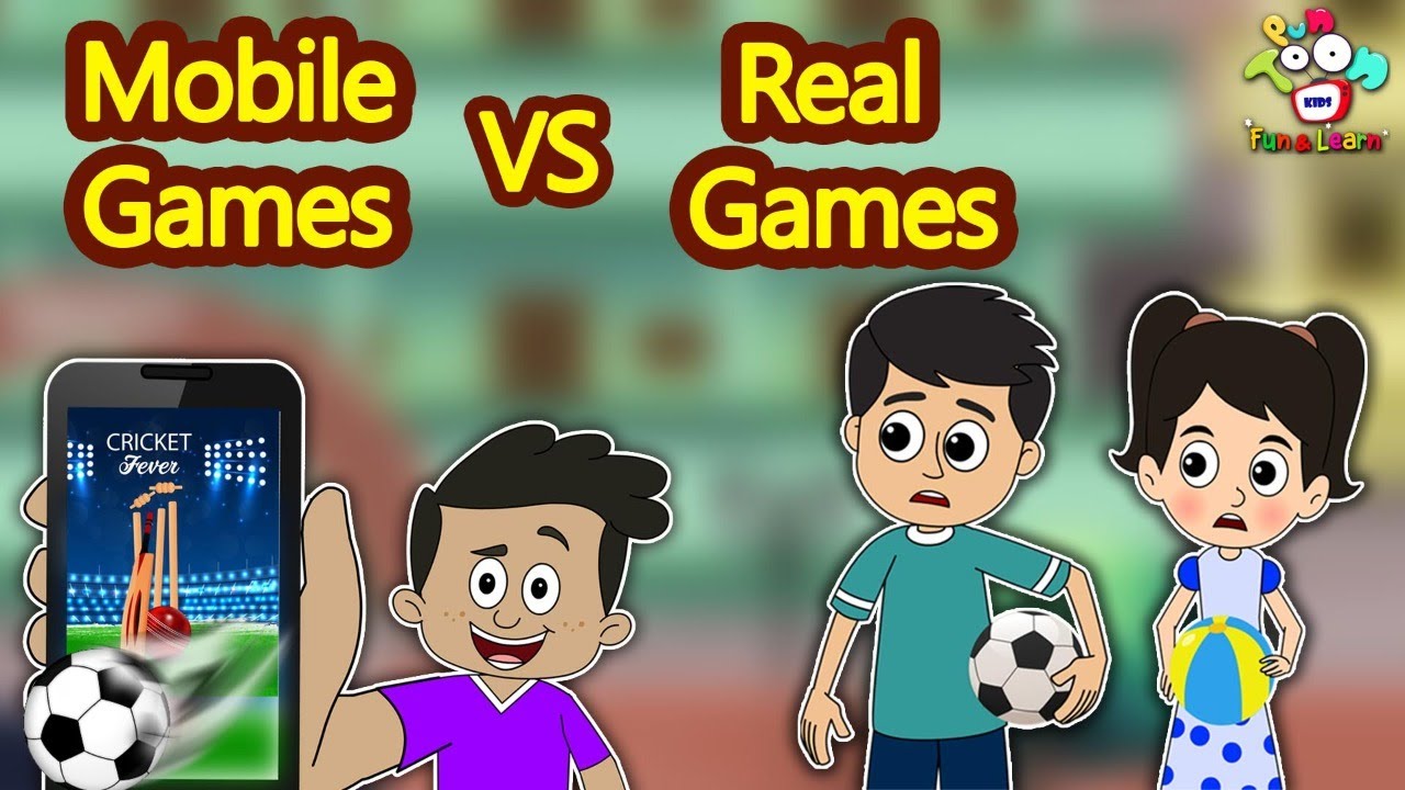 Mobile Game VS Real Game | Bedtime Stories | English Stories | Animated ...