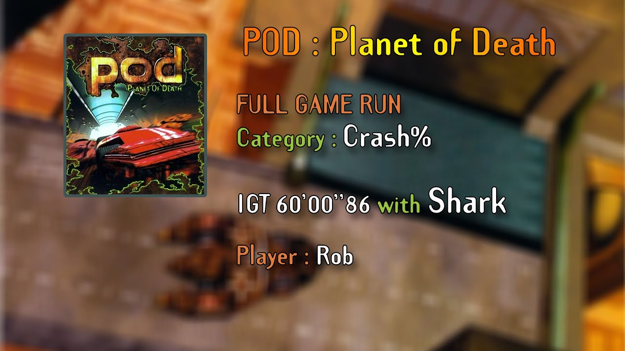 Pod - Planet of Death - %CRASH Speedrun in 60'00"86 - YouTube