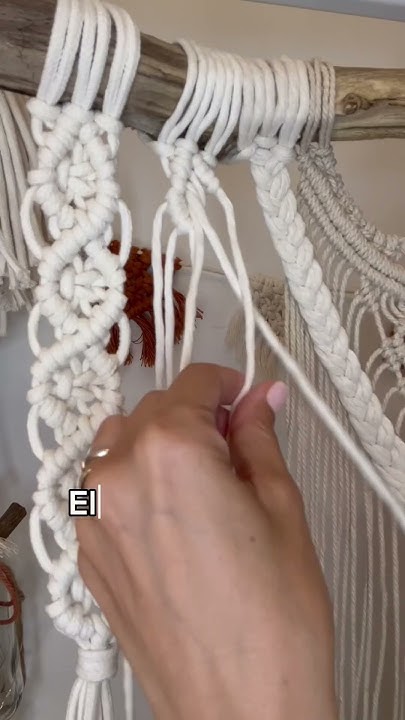 Truco nudo festón #macrame #tutorialmacrame #diymacrame #macramepared #macramelove # ...