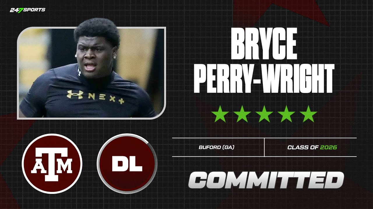 WATCH: 5-star DL Bryce Perry-Wright Commits to Texas AM Live on ...