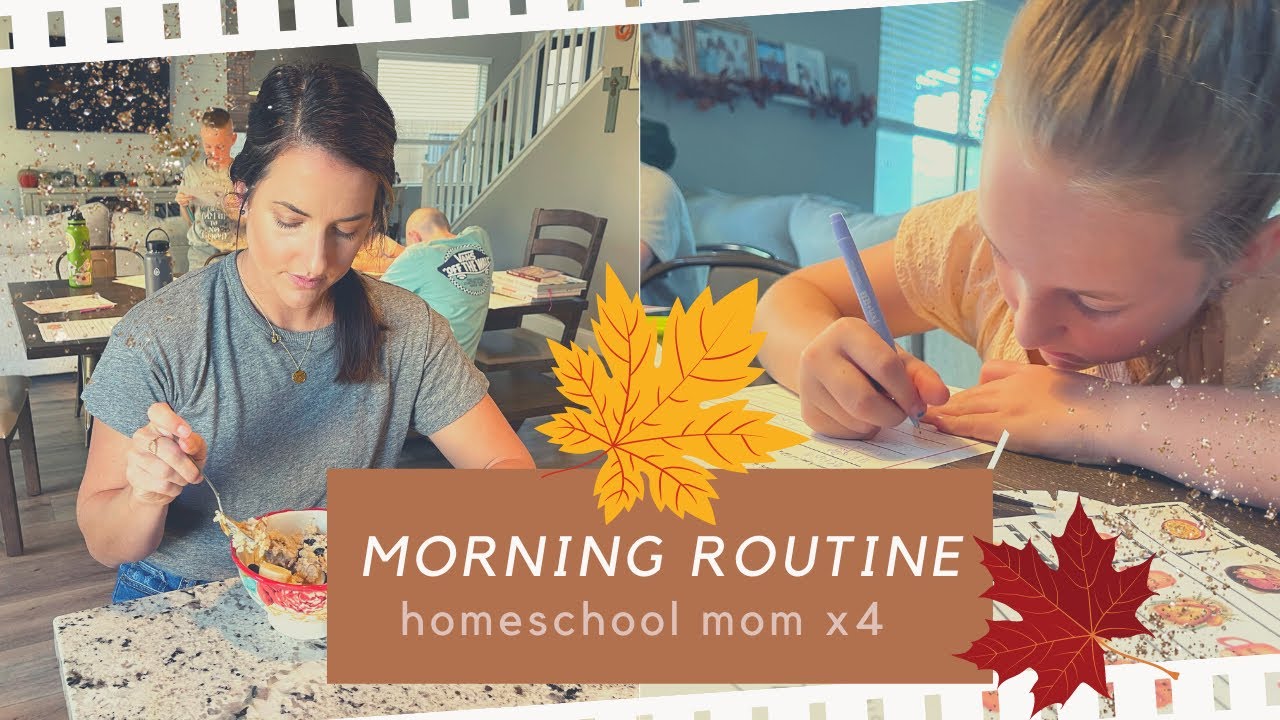 UPDATED FALL🍁 MORNING ROUTINE||HOMESCHOOL MOM OF 4 - YouTube