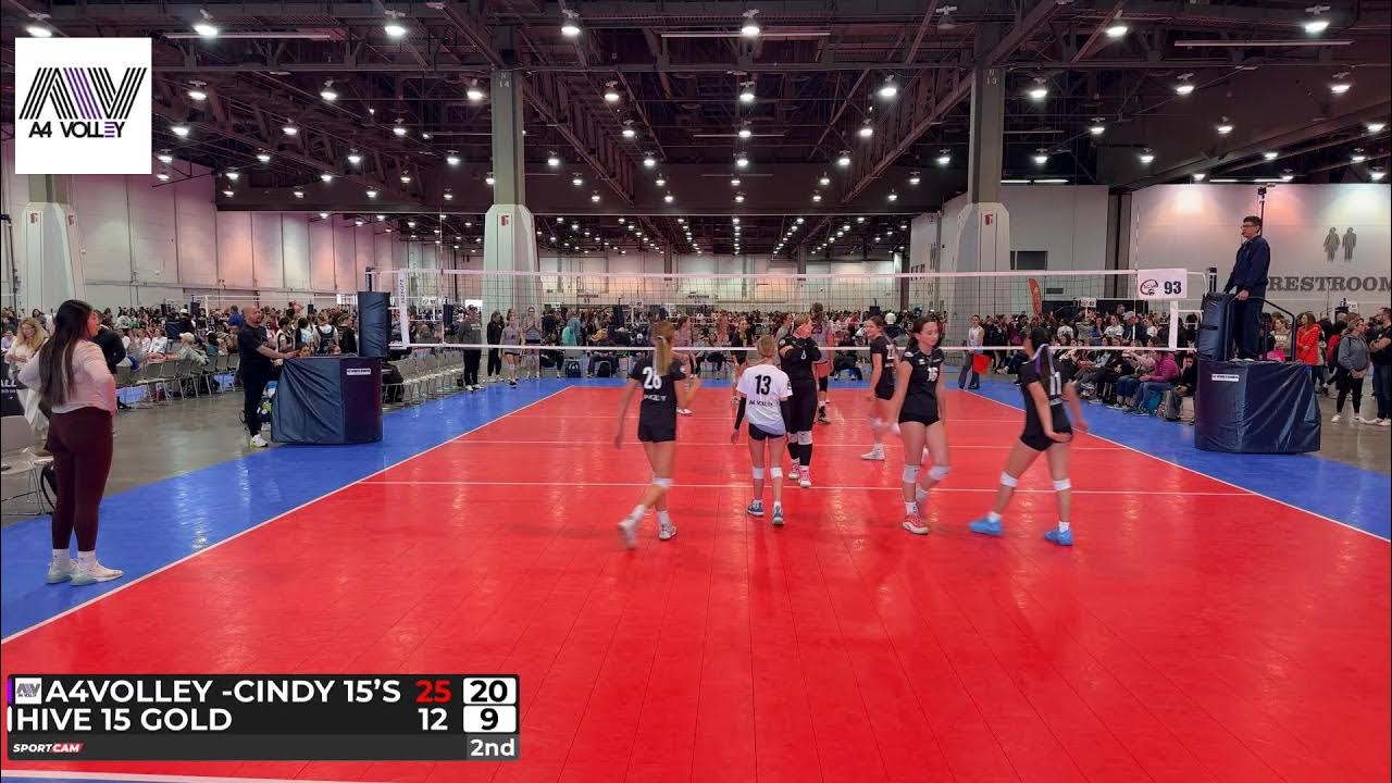 A4 Volley Cindy 15 vs Hive 15 Gold 01/31/25 - YouTube