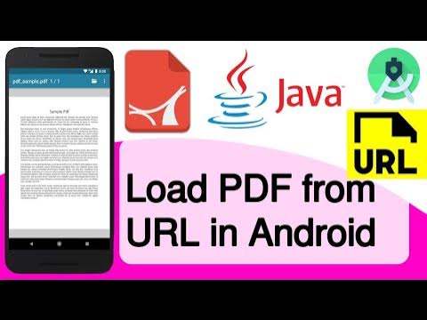 How to Load PDF from URL in Android | Android Studio Tutorial | Barteksc pdf viewer - YouTube