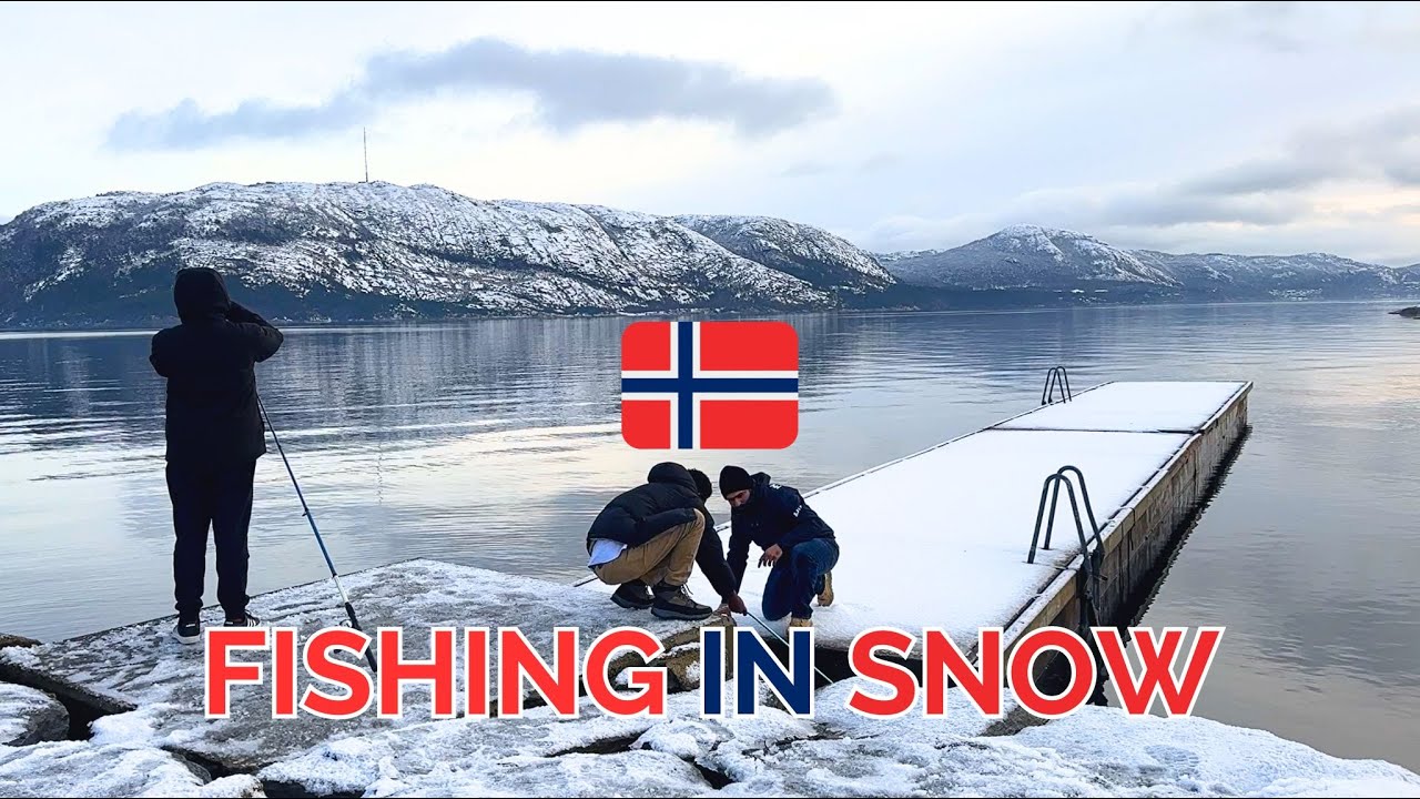 Snowy Fishing Adventure in Norway with Our Ethiopian Friend! - YouTube