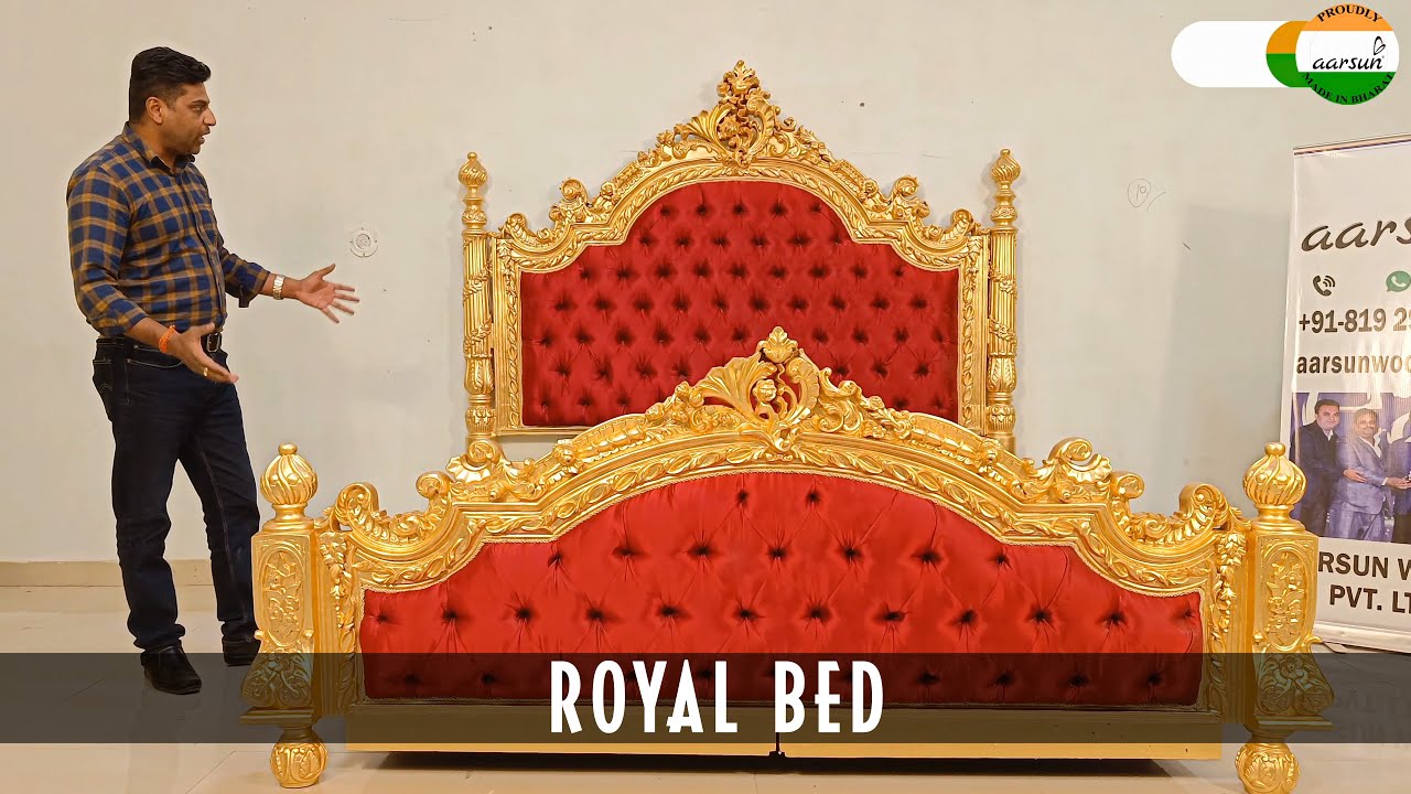 Shahi Bedroom | King Queen Luxury Furniture | Aarsun | Desi art global ...